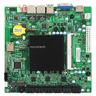 לוח אם תעשייתי Esonic Mini ITX Motherboard IC9SL, לוח אם הכולל מעבד Intel Baytrai-D J1900 מובנה ...