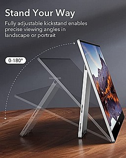 מסך חיצוני ESR Kickstand Portable Monitor, מסך חיצוני בגודל 15.6 ...