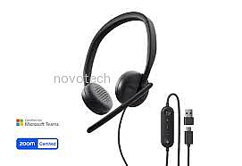 סט אוזניות ומיקרופון Dell Wired Headset With Noise Cancellation WH3024 ...
