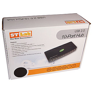 מפצל ST LAB U-501 USB 2.0 10-Port Hub