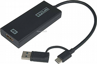 כרטיס מסך חיצוני STLAB U-1391 USB-C/USB-A Hybrid HDMI 4K Adapter,