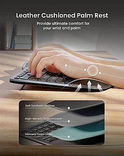 סט מקלדת ועכבר ארגונומי אלחוטי ProtoArc EKM01 Plus Ergonomic Keyboard ...