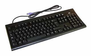 מקלדת עברית אנגלית כוללת 104 מקשים בחיבור PSII