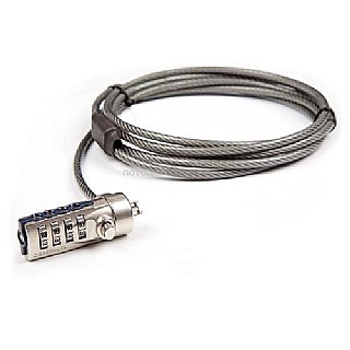 כבל נעילה למחשב נייד Targus Combination Security Lock-Slot Lock Grey/Metal