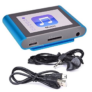 נגן Eclipse Fit Clip Plus BL 24GB MP3 USB 2.0 Digital Music/Video ...