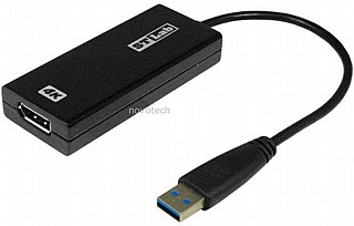 כבל מתאם STLab U-1380 מחיבור USB 3.0 לחיבור DisplayPort 4K מתאם איכותי ...