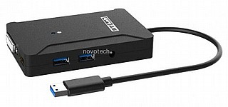 תחנת עגינה STLab U-1100 USB 3.0 Mini Dock Hub,