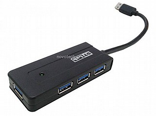 מפצל USB 3.0 עם ספק כח STLab U-930 4-Port רכזת USB 3.0 איכותי מבית ...