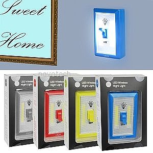 מנורת לילה IJOY Night Lights , LED Night Light כולל 4 סוללות , נובוטק ...