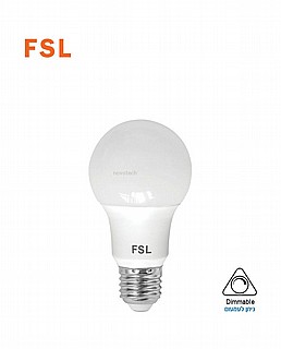 שלוש נורת לד A60 בסיס E27 ניתנת לעימעום, בעלת הספק 14W תוצרת FSL , נובוטק , LOTUS , IITTALA ...